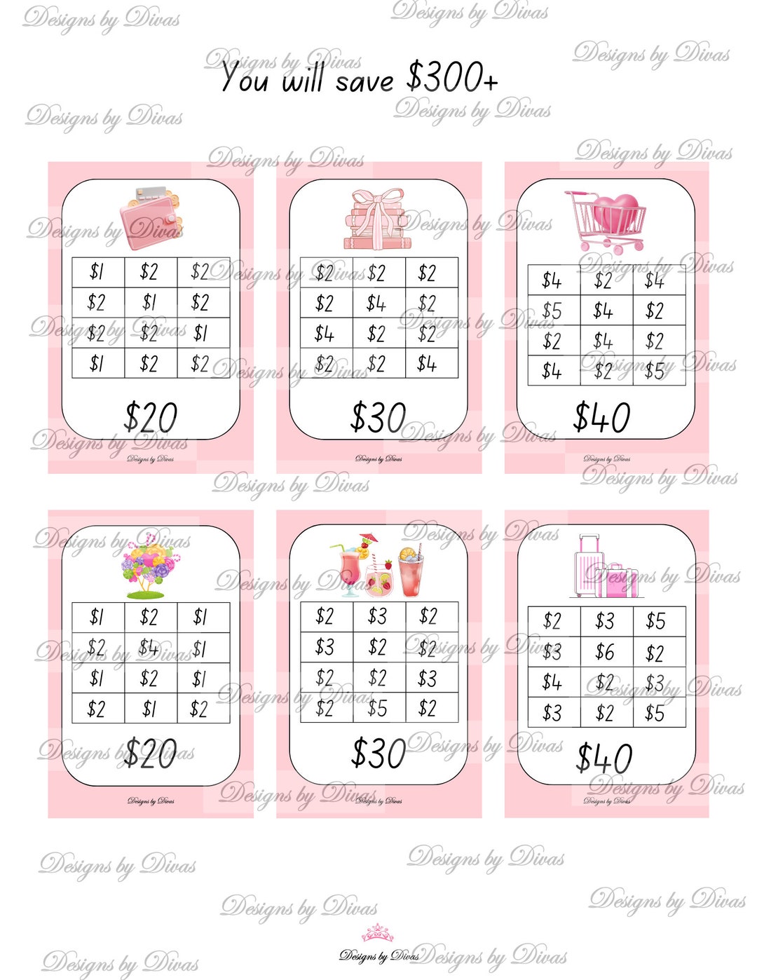 Mini Savings Challenges, Cash Stuffing, Digital Low Budget V3 - Etsy