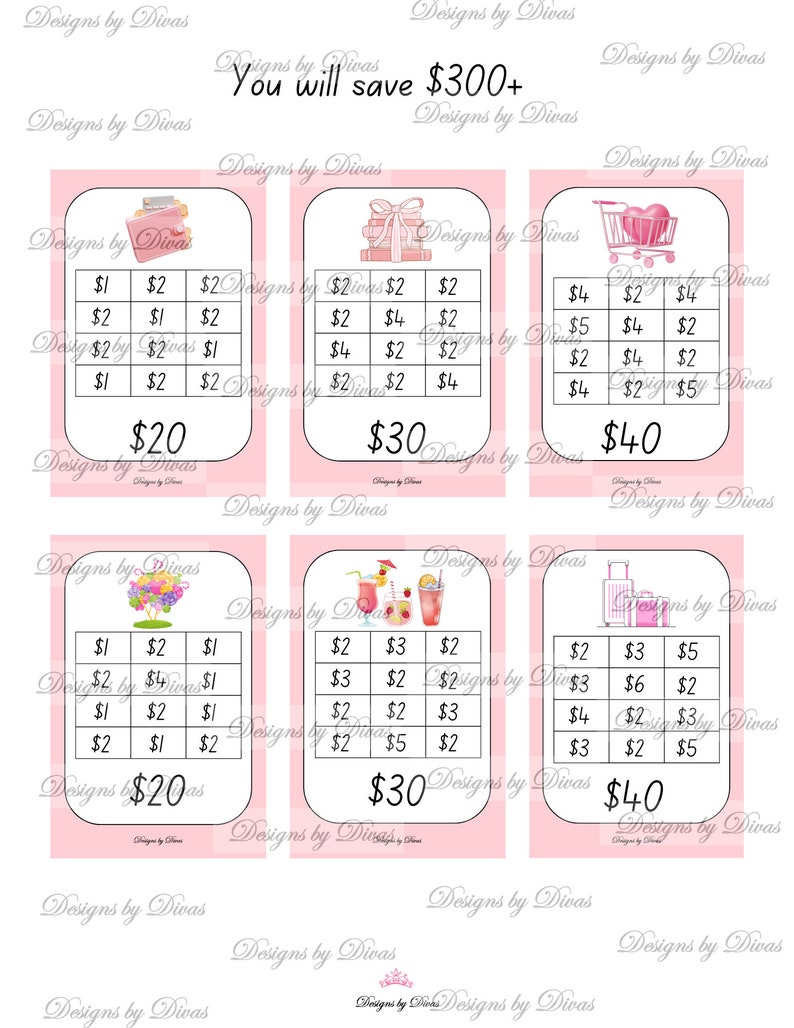 Mini Savings Challenges, Cash Stuffing, Digital Low Budget V3 - Etsy