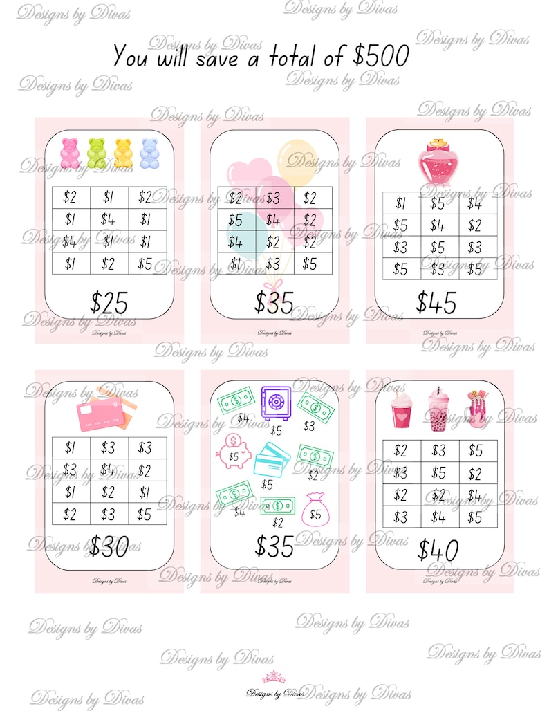 Mini Savings Challenges, Cash Stuffing, Digital, Low Budget - Etsy