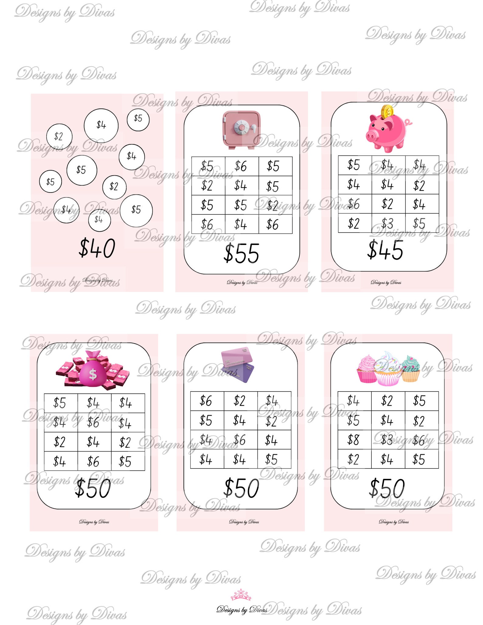 Mini Savings Challenges, Cash Stuffing, Digital, Low Budget - Etsy