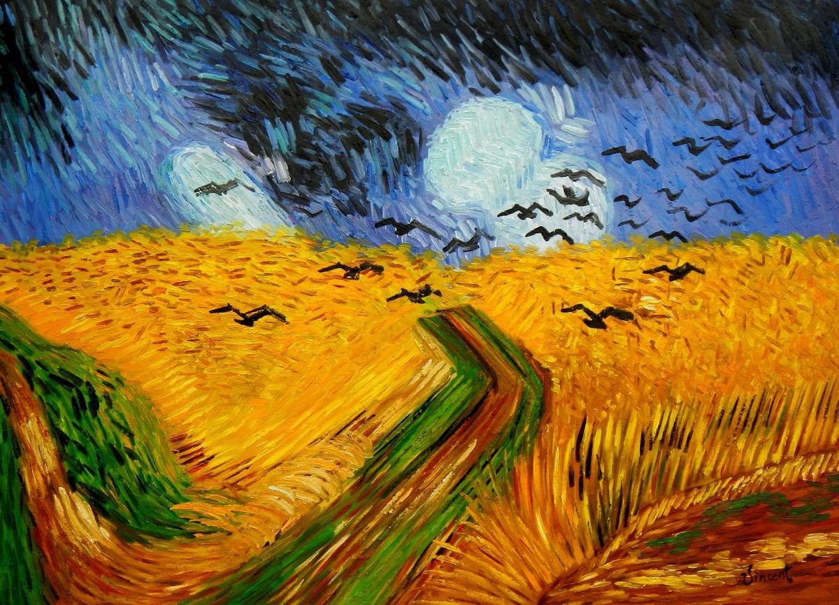 Cornfield Painting Vincent Van Gogh