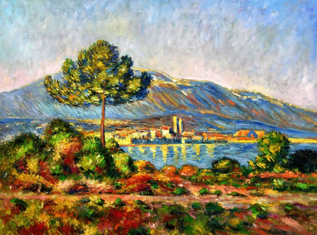 Claude Monet View of Antibes From Notre Dame K98988 90 X 120 Cm Oil ...