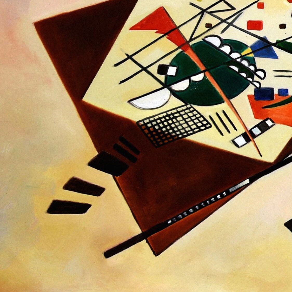 Wassily Kandinsky Transverse Line T99017 75 X 180 Cm Excellent Oil ...