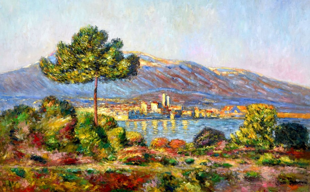 Claude Monet View of Antibes From Notre Dame P98608 120 X 180 Cm Oil ...