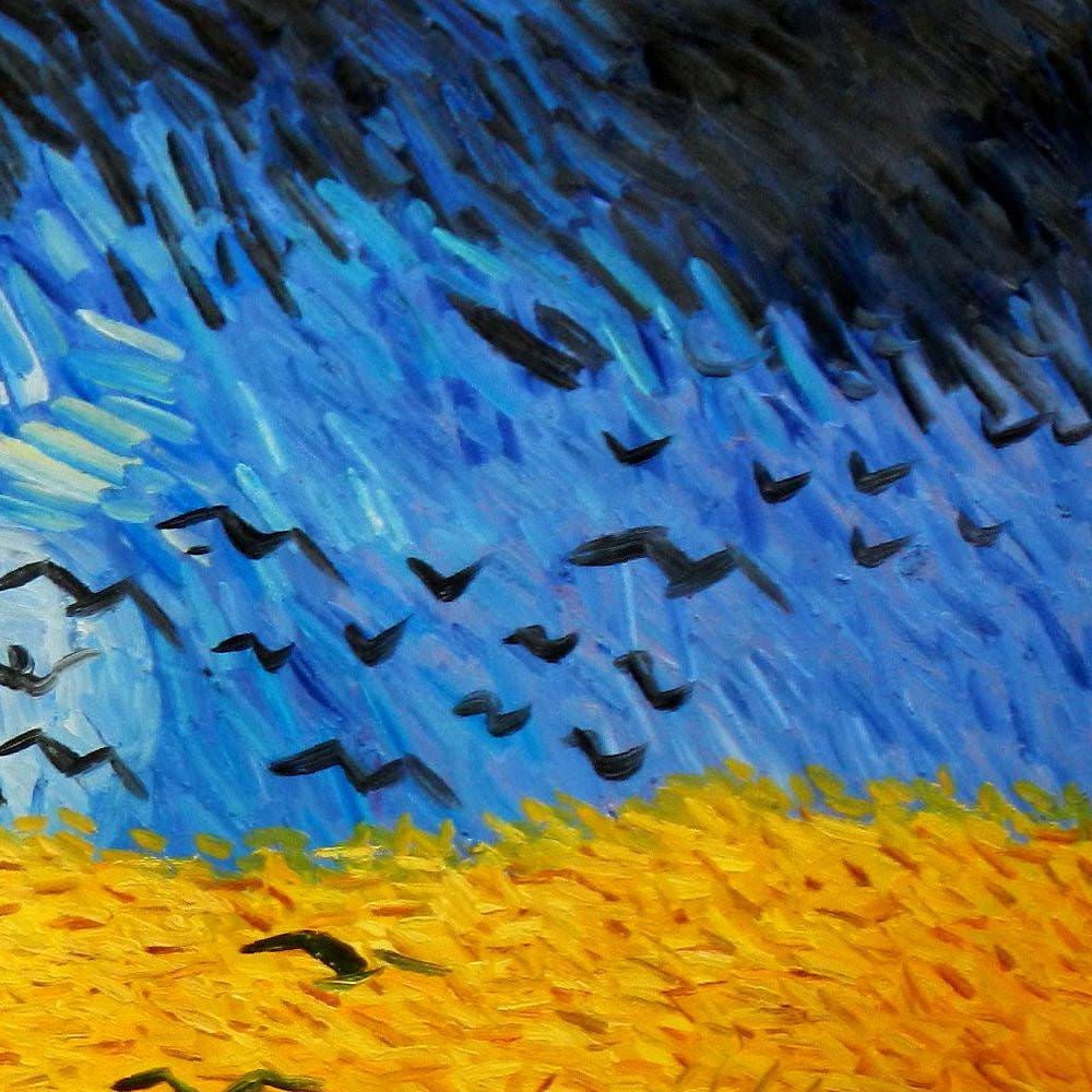 Vincent van Gogh - Campo di grano con corvi p96273 120 x 180 cm dipinto ...
