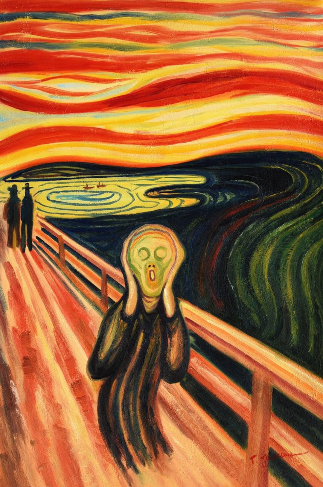Edvard Munch - the Scream D98429 60 X 90 Cm Hand-painted Oil Painting ...