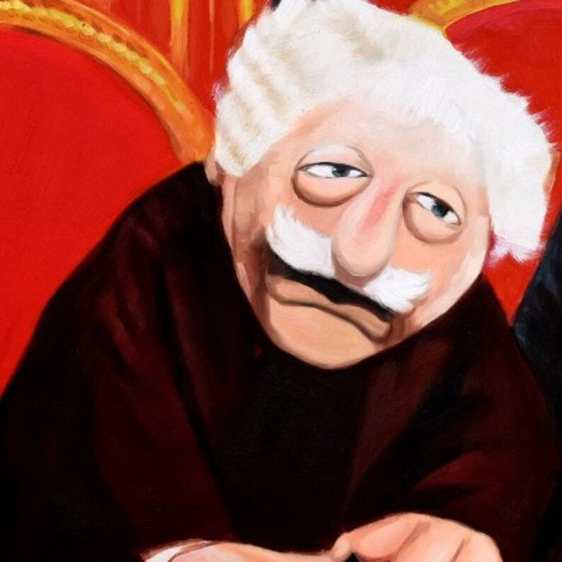 Muppet Grandpas Waldorf & Statler Pop Art I99225 80 X 110 Cm - Etsy UK