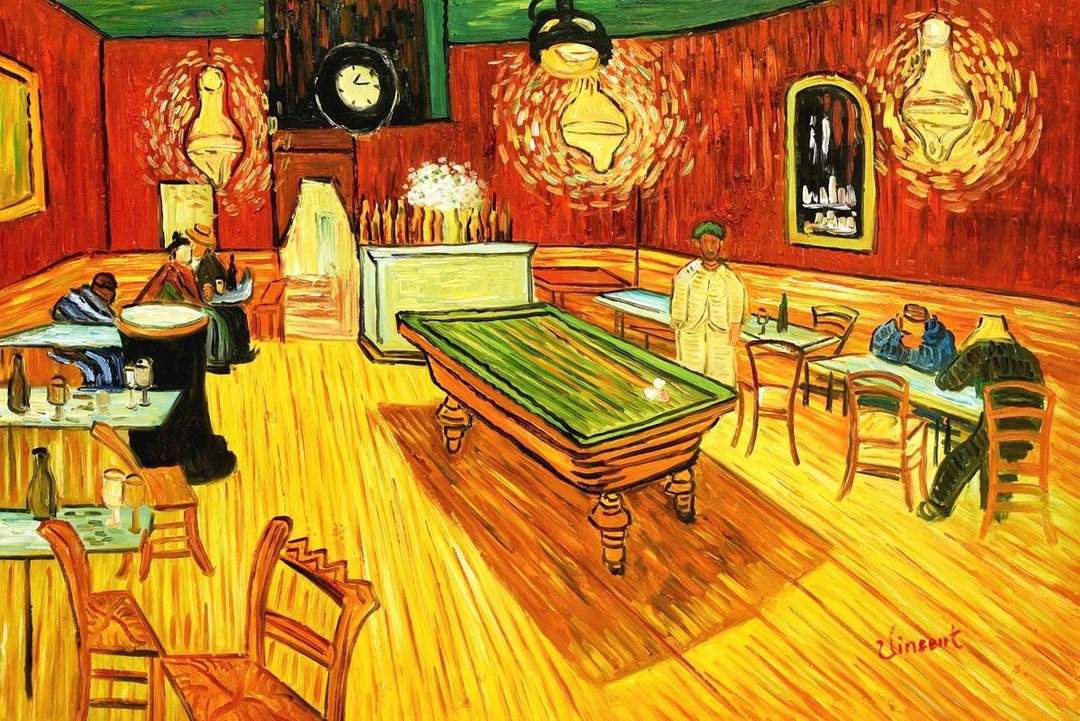 Vincent Van Gogh Billiards Hall in Arles D98857 G 60 X 90 Cm - Etsy