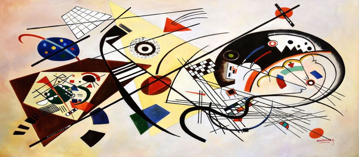 Wassily Kandinsky Transverse Line T99017 75 X 180 Cm Excellent Oil ...