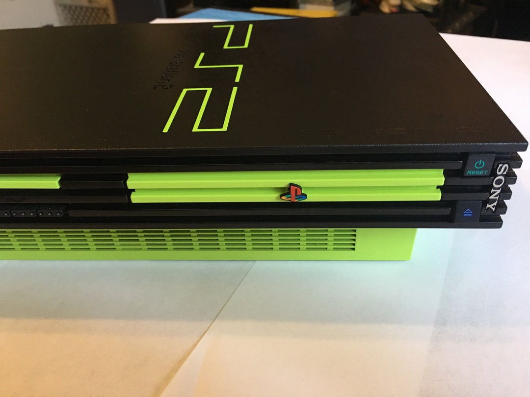 Black and Green Colored Playstation 2 PS2 Console - Etsy UK