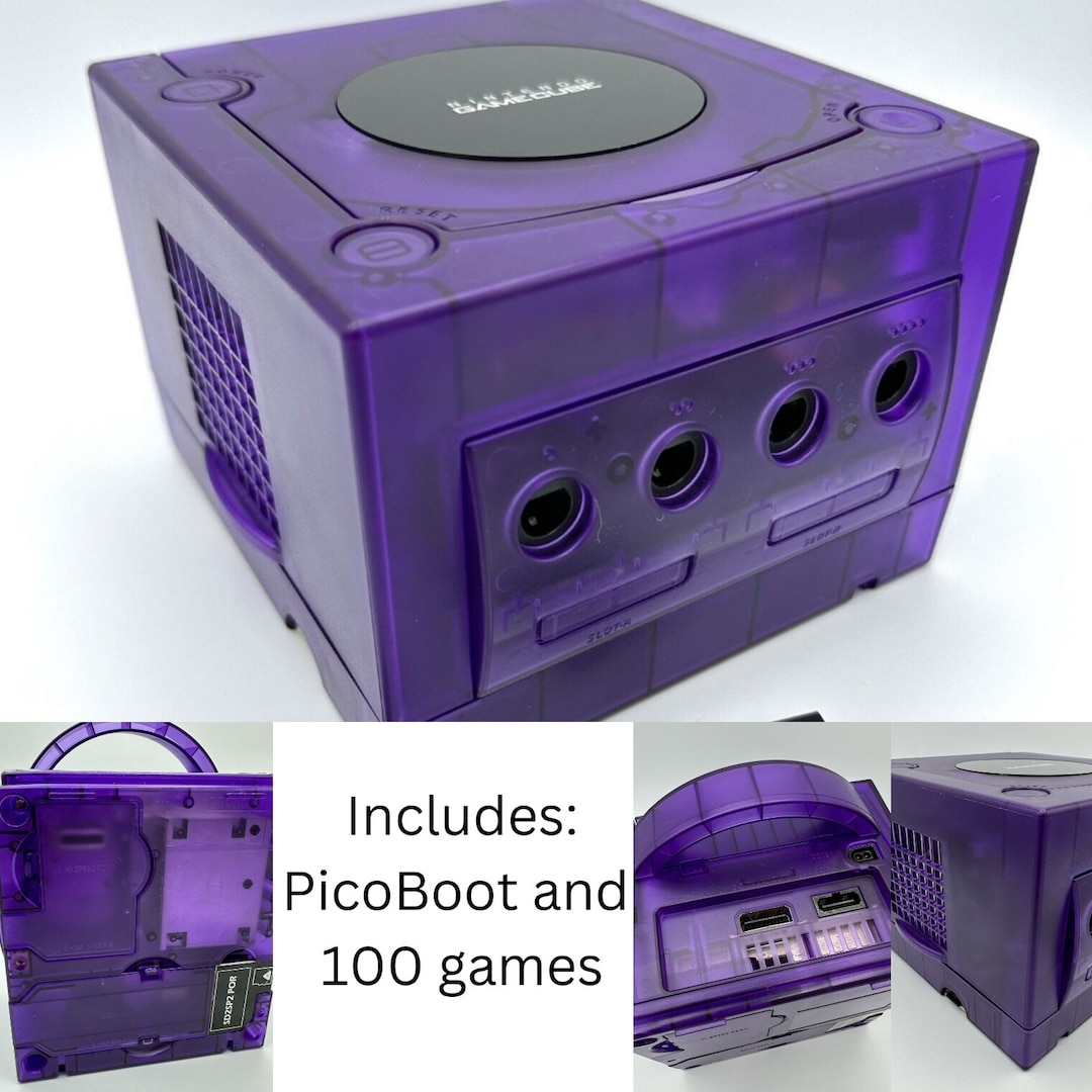 Picoboot Modded Nintendo Gamecube Console With 100 Games - Etsy