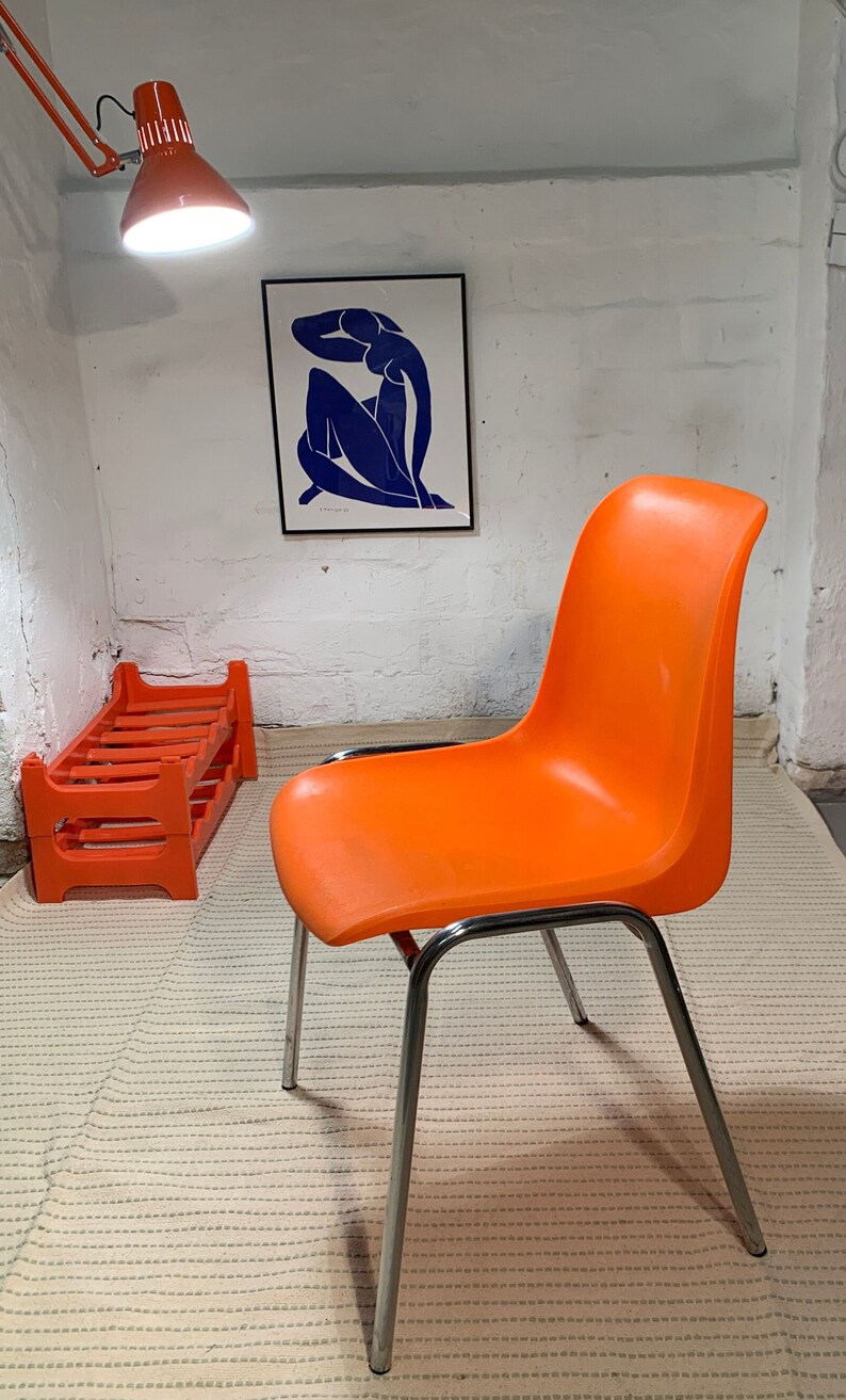 STUDIOSECONDLOVE 1/3 70s VINTAGE SPACE Age Helmut Starke Orange ...