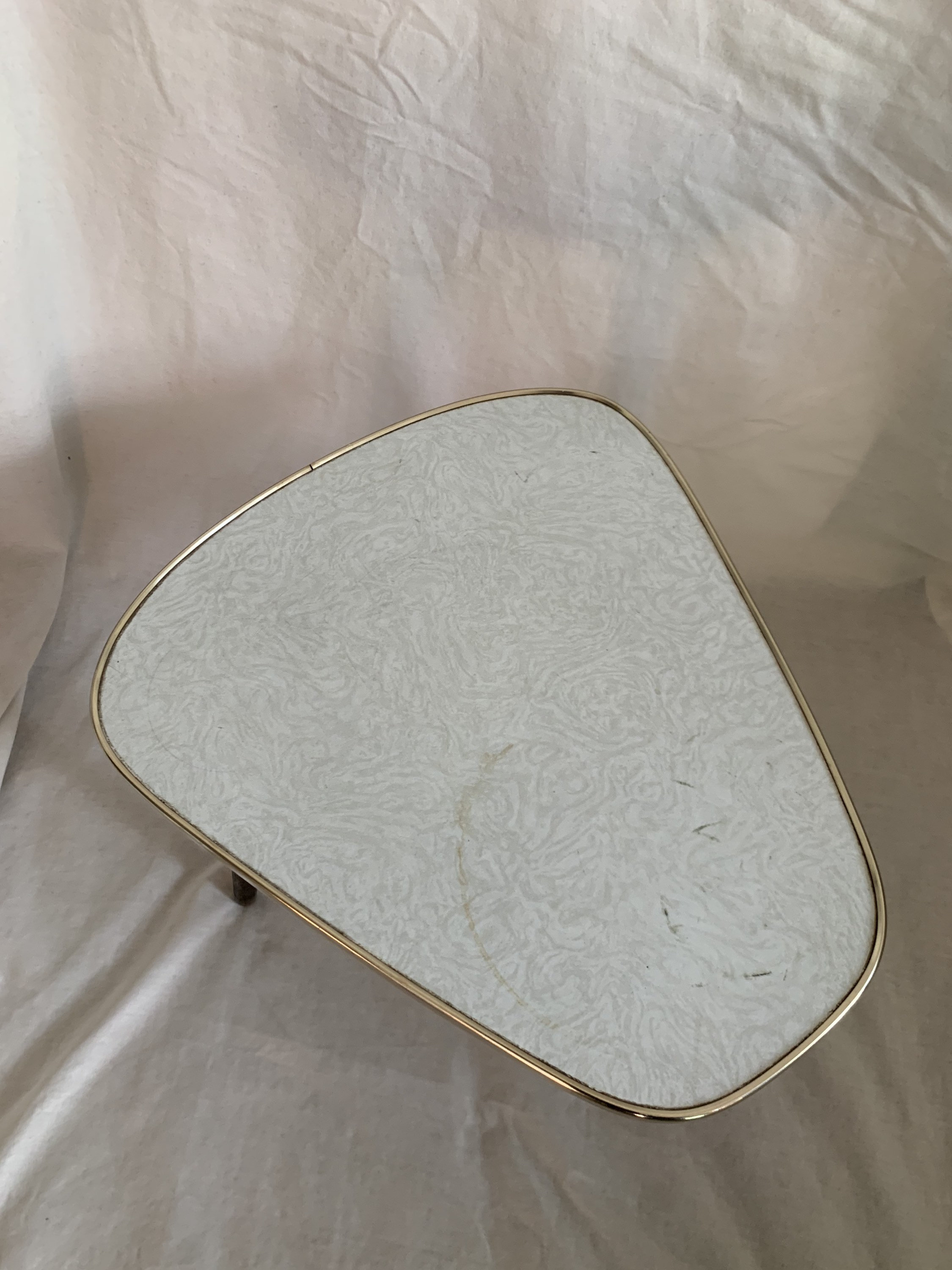 STUDIOSECONDLOVE 60s 50s VINTAGE KIDNEY BENCH Flower Bench Kidney Stool ...