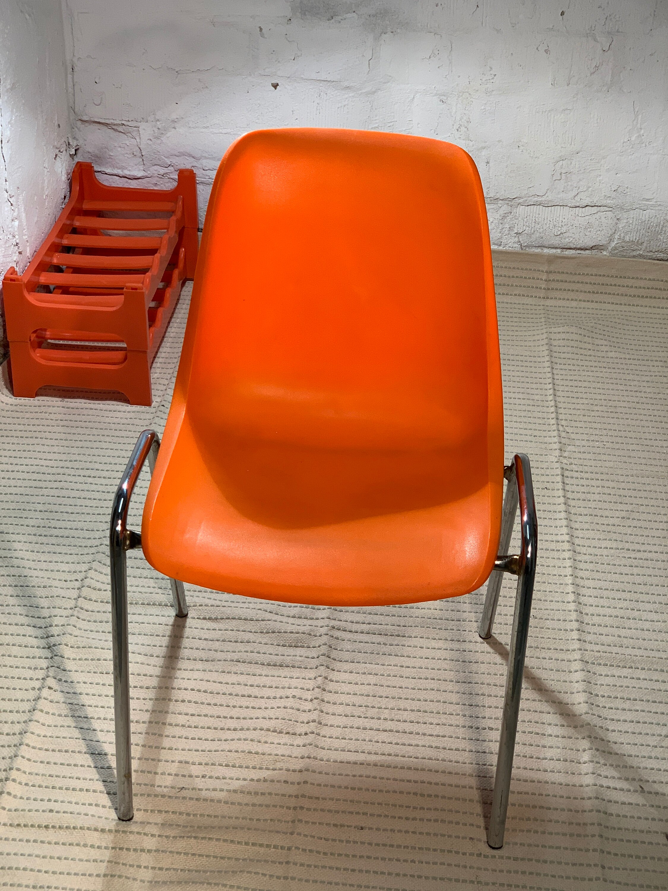 STUDIOSECONDLOVE 1/3 70s VINTAGE SPACE Age Helmut Starke Orange ...