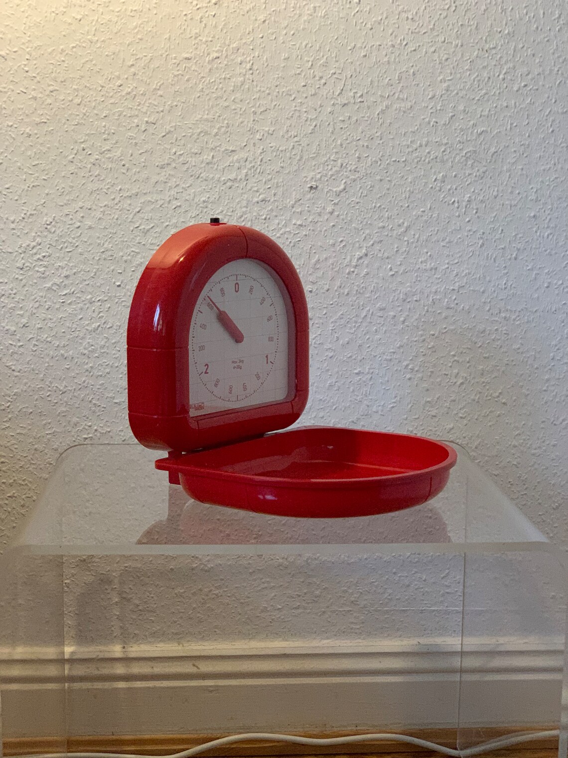 STUDIOSECONDLOVE VINTAGE Red EKS Kitchen Scale Wall Scale Space Age Pop ...