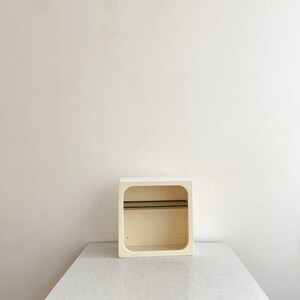Bathroom Cabinet Storage 70S Space Age Smoked Shelf Cube White - Etsy