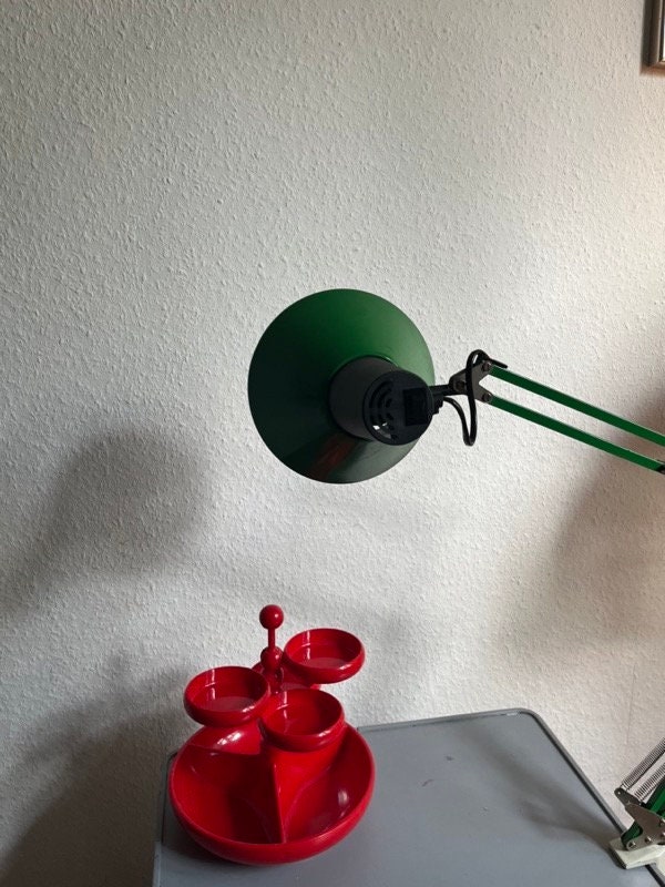STUDIOSECONDLOVE MASSIVE BELGIUM Green Vintage Architect Lamp Clamp ...