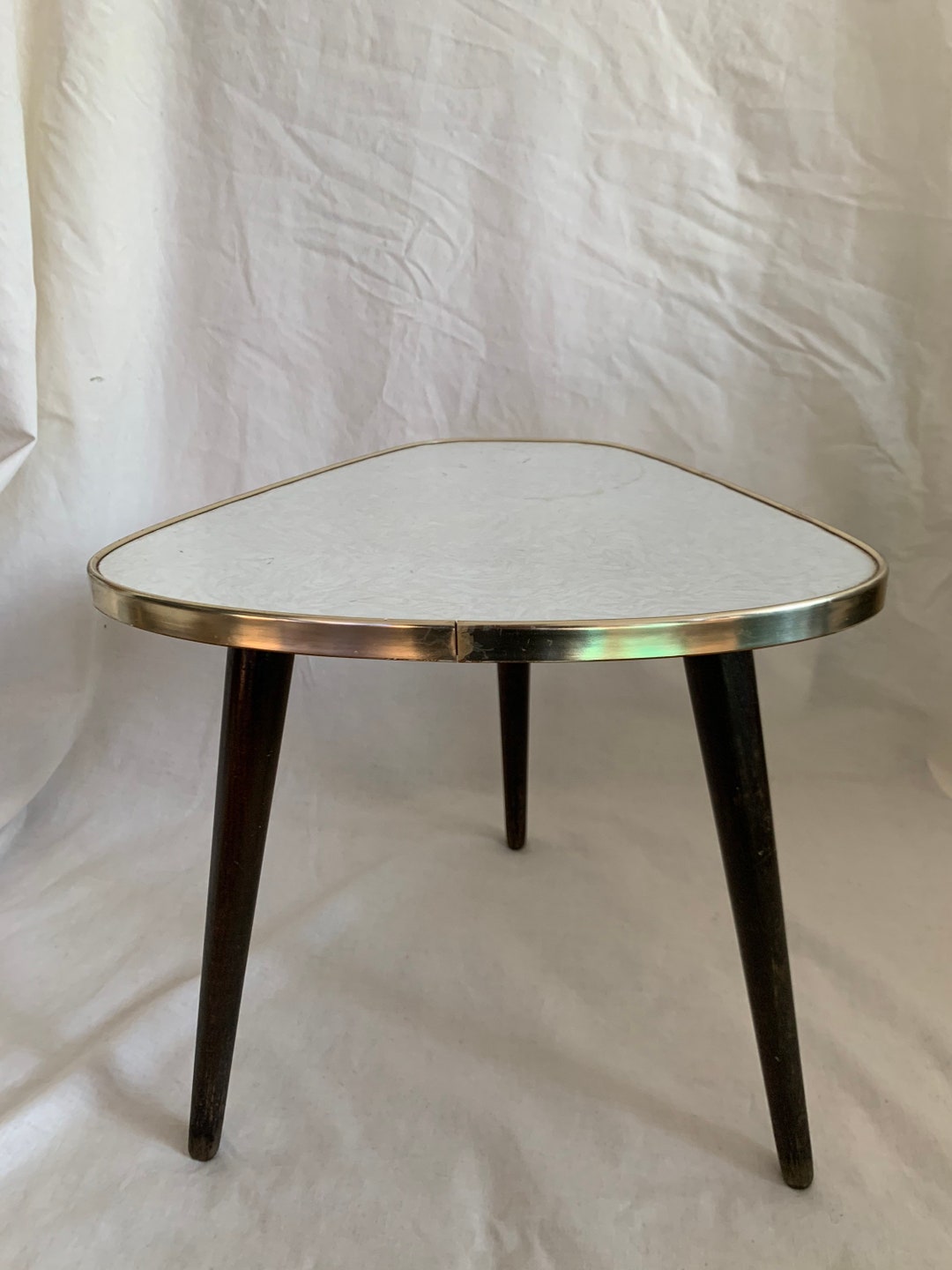 STUDIOSECONDLOVE 60s 50s VINTAGE KIDNEY BENCH Flower Bench Kidney Stool ...