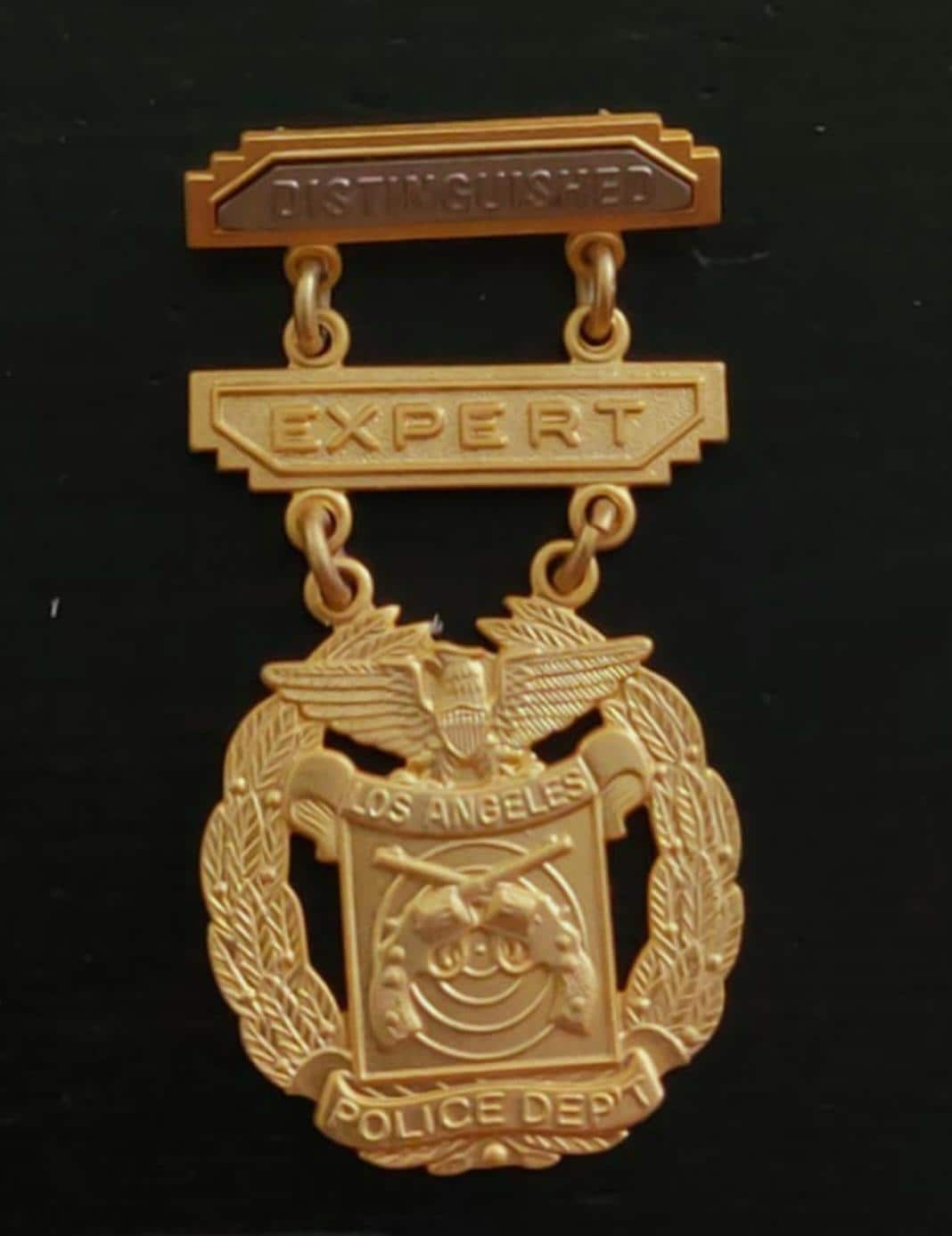 Los Angeles Police Department Shooting Medal DISTINGUISHED EXPERT LAPD ...