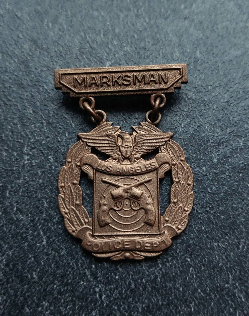 Los Angeles Police Department Shooting Medal MARKSMAN LAPD - Etsy