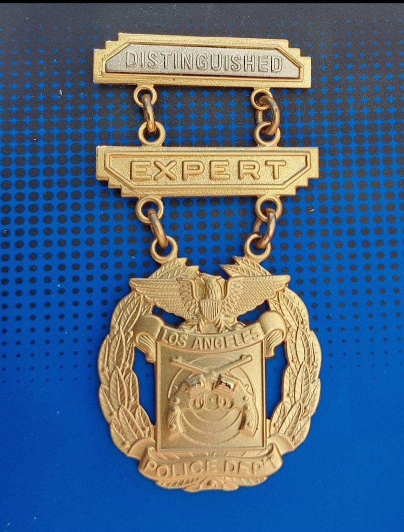 Los Angeles Police Department Shooting Medal DISTINGUISHED EXPERT LAPD ...