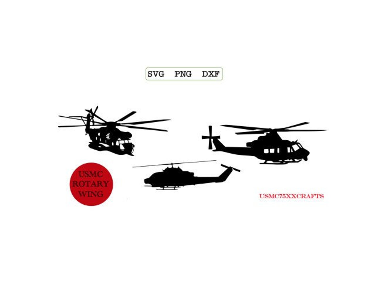 USMC Rotary Wing Pack 1, Helicopter Helo Military Marines Navy Chopper ...