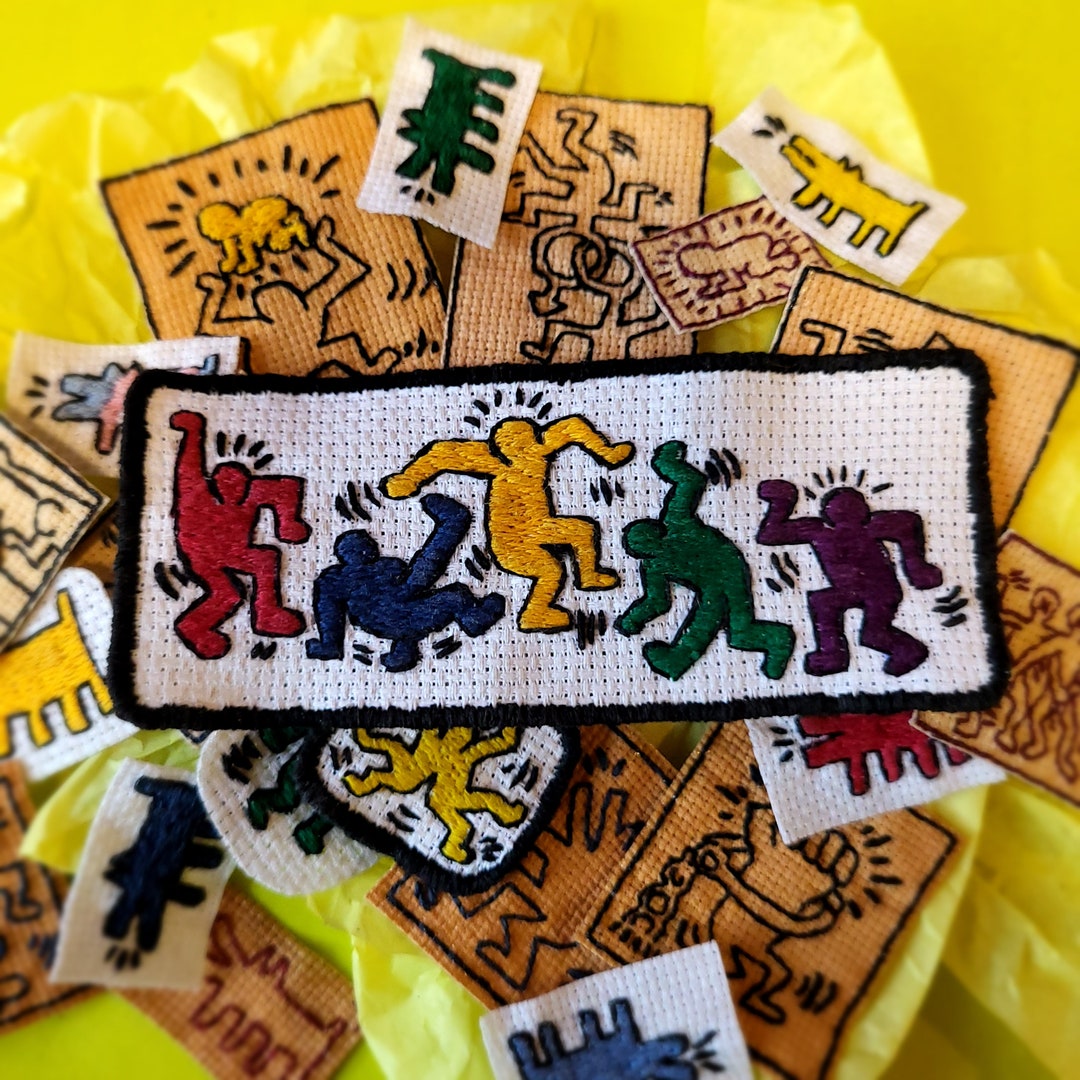 Keith Haring Dancers Embroidered Patch - Etsy