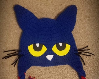 Crochet Kids Cat Hat - Etsy