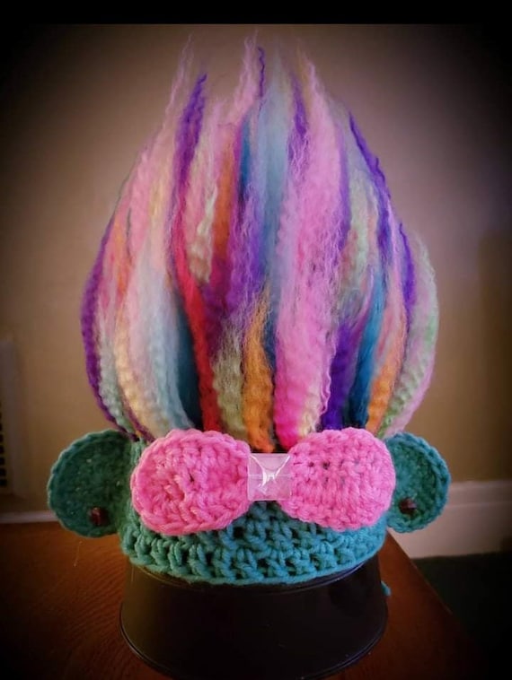 Rainbow Trolls Hat | Etsy