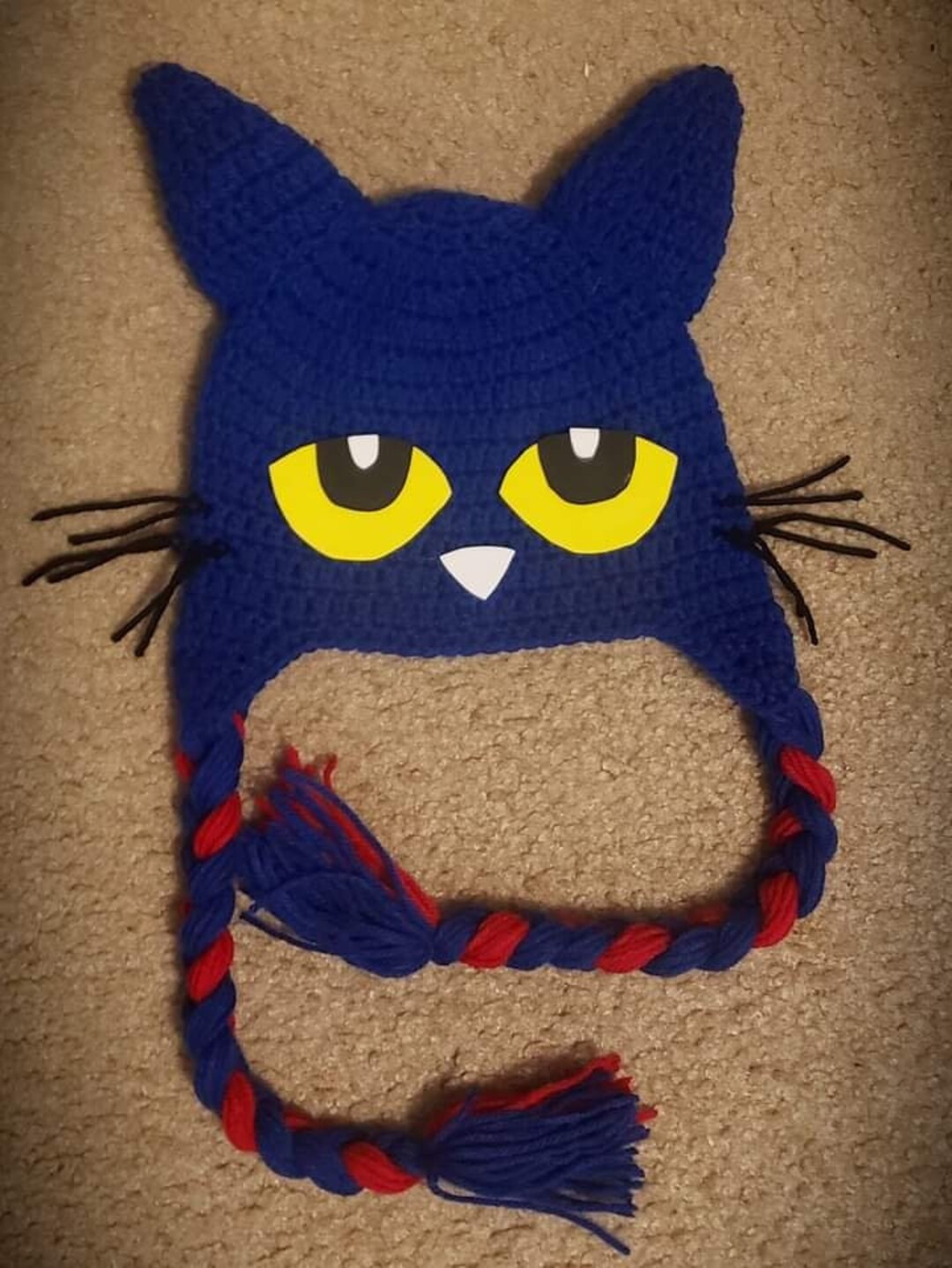 Blue Cat Crochet Hat - Etsy