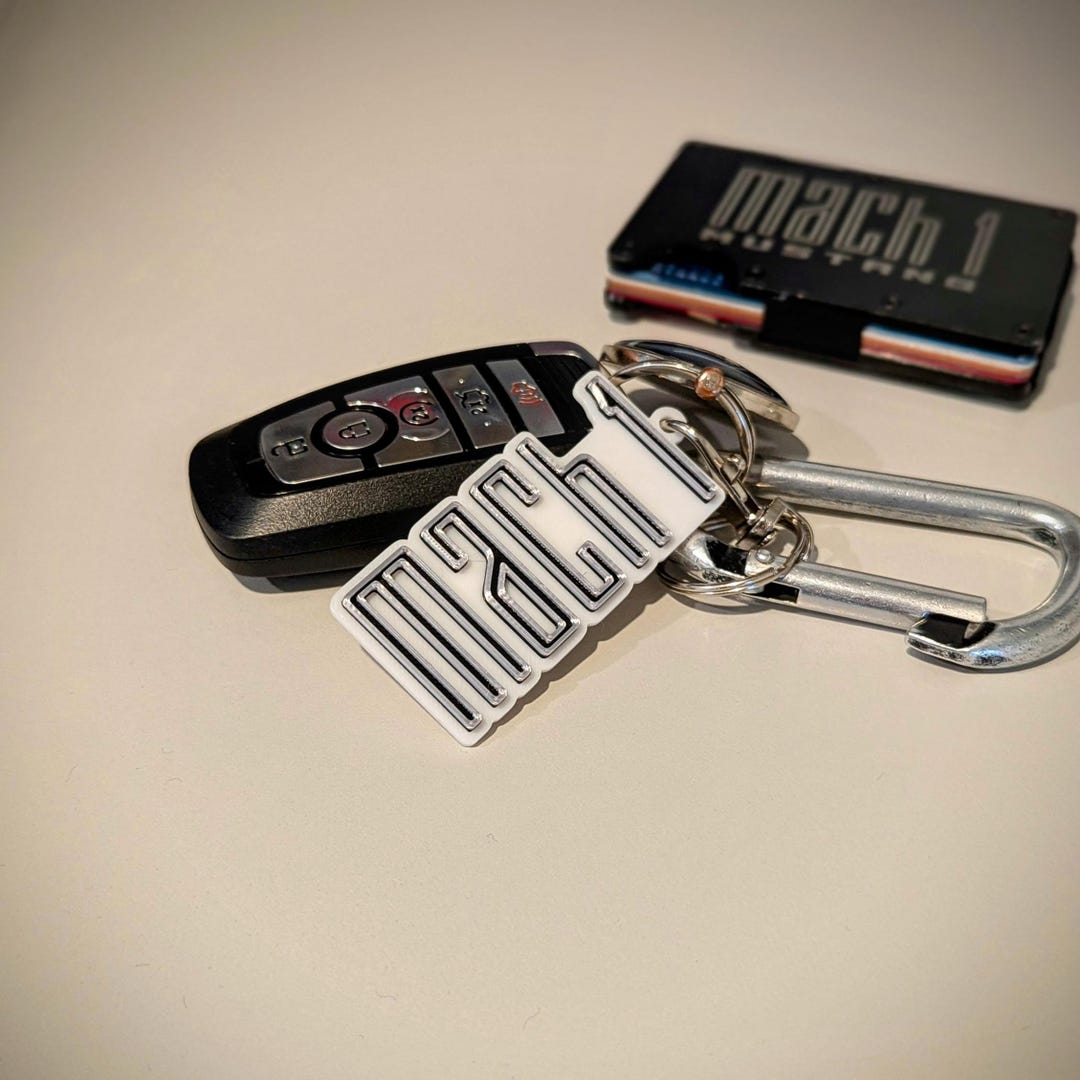 Mach 1 - 3D Printed Keychain - Etsy