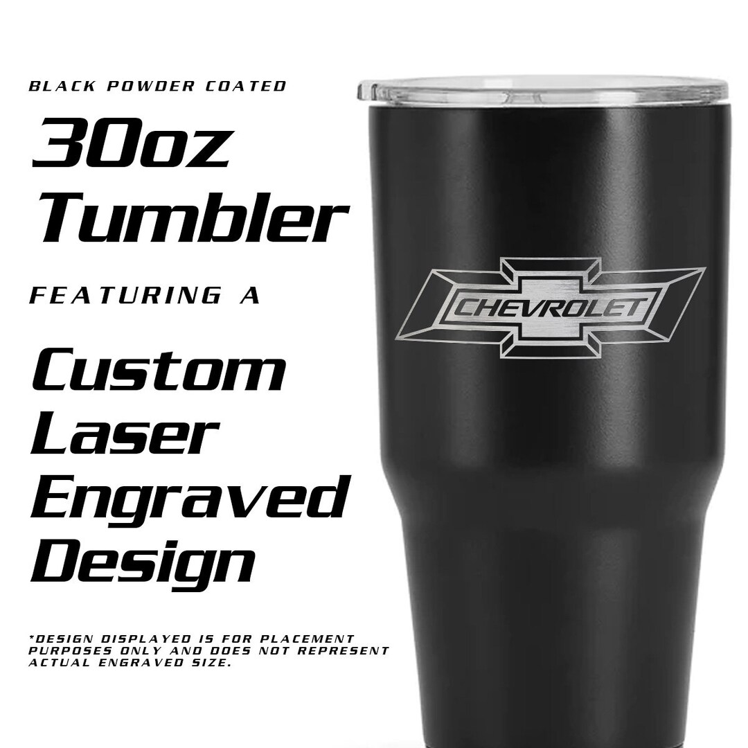 Custom Laser Engraved Drinkware Chevy Bowtie - Etsy