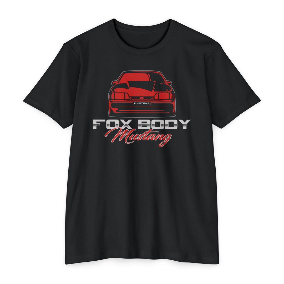 Fox Body Mustang (red) - Unisex CVC Jersey T-shirt - Etsy