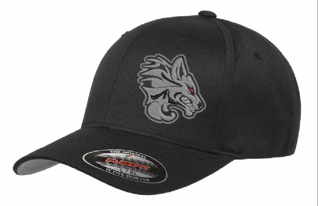 Custom Embroidered Coyote Hellhound Emblem Design Hat - Etsy