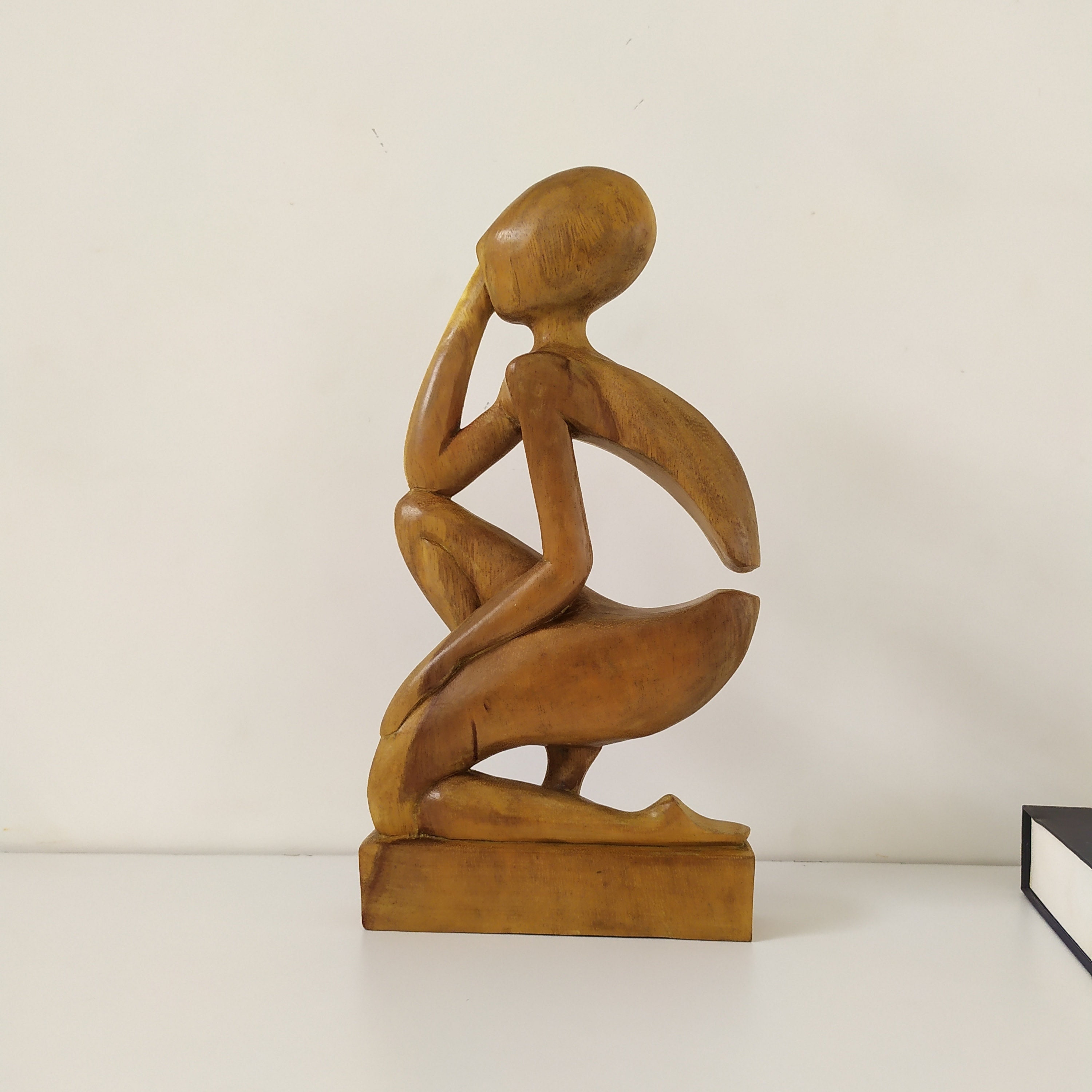 Sculpture of a Person Thinking Abstract Thinker Sculpture - Etsy