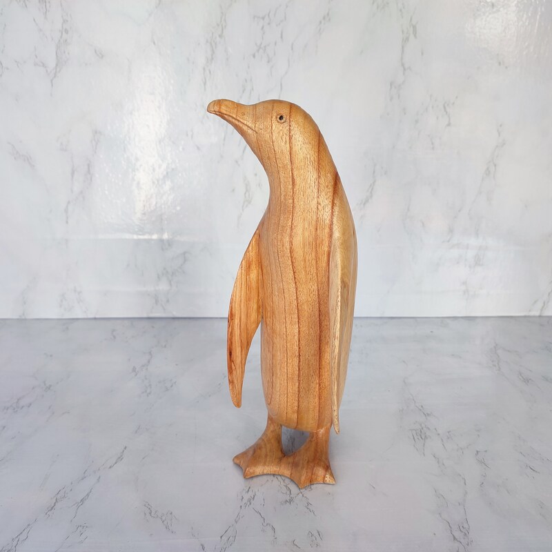 Wood Penguin - Etsy