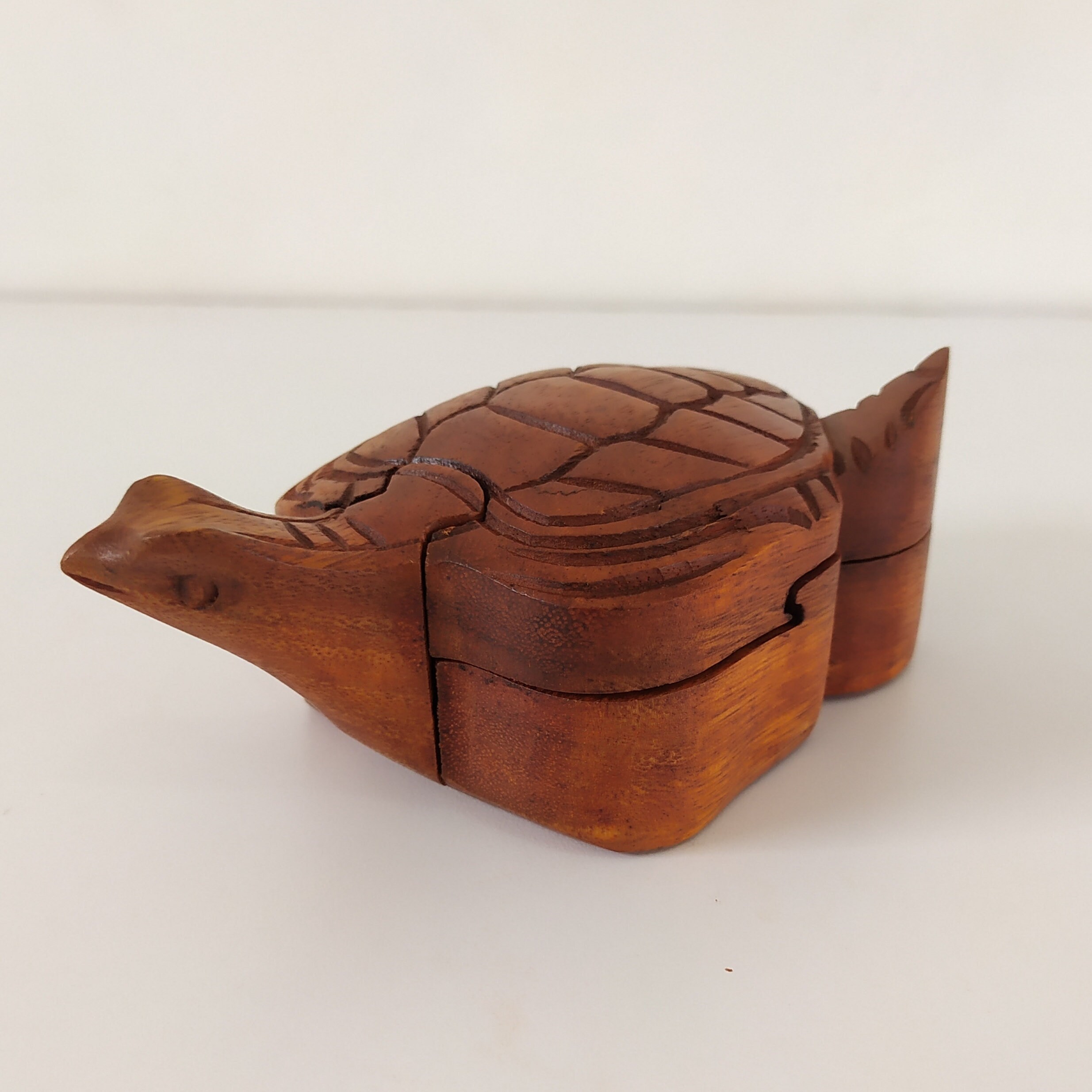 Beautiful Wooden Jewelry Box / Turtle Puzzle Box / Handcrafted Puzzle ...