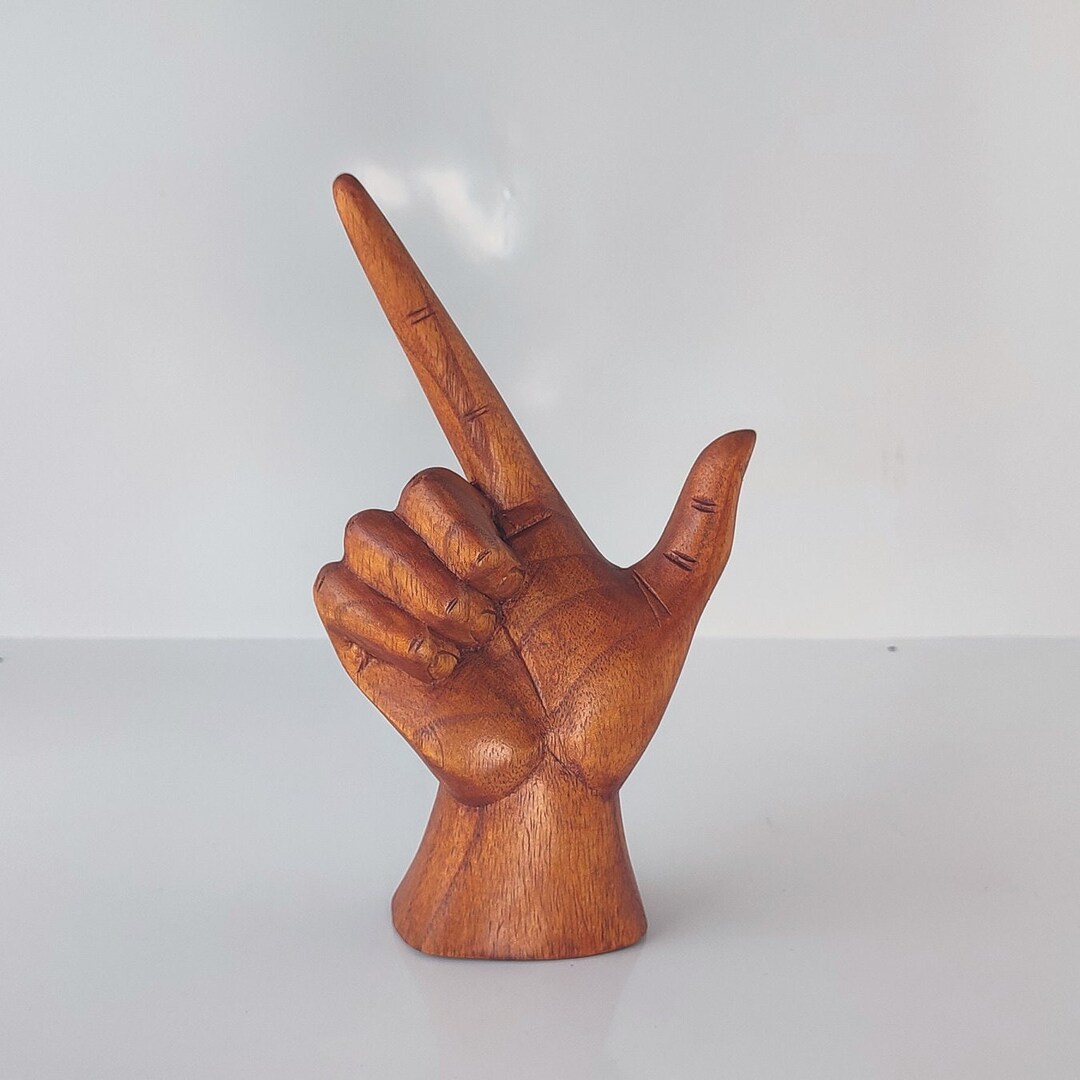 Hand Shooting Gesture Statue - Natural and Brown - Etsy