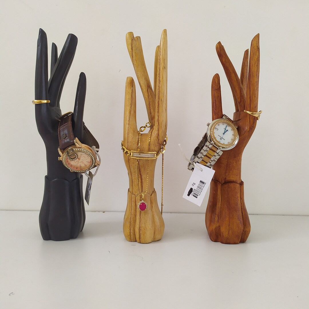 Hand Jewelry Display Wooden Hand Displays for Rings - Etsy