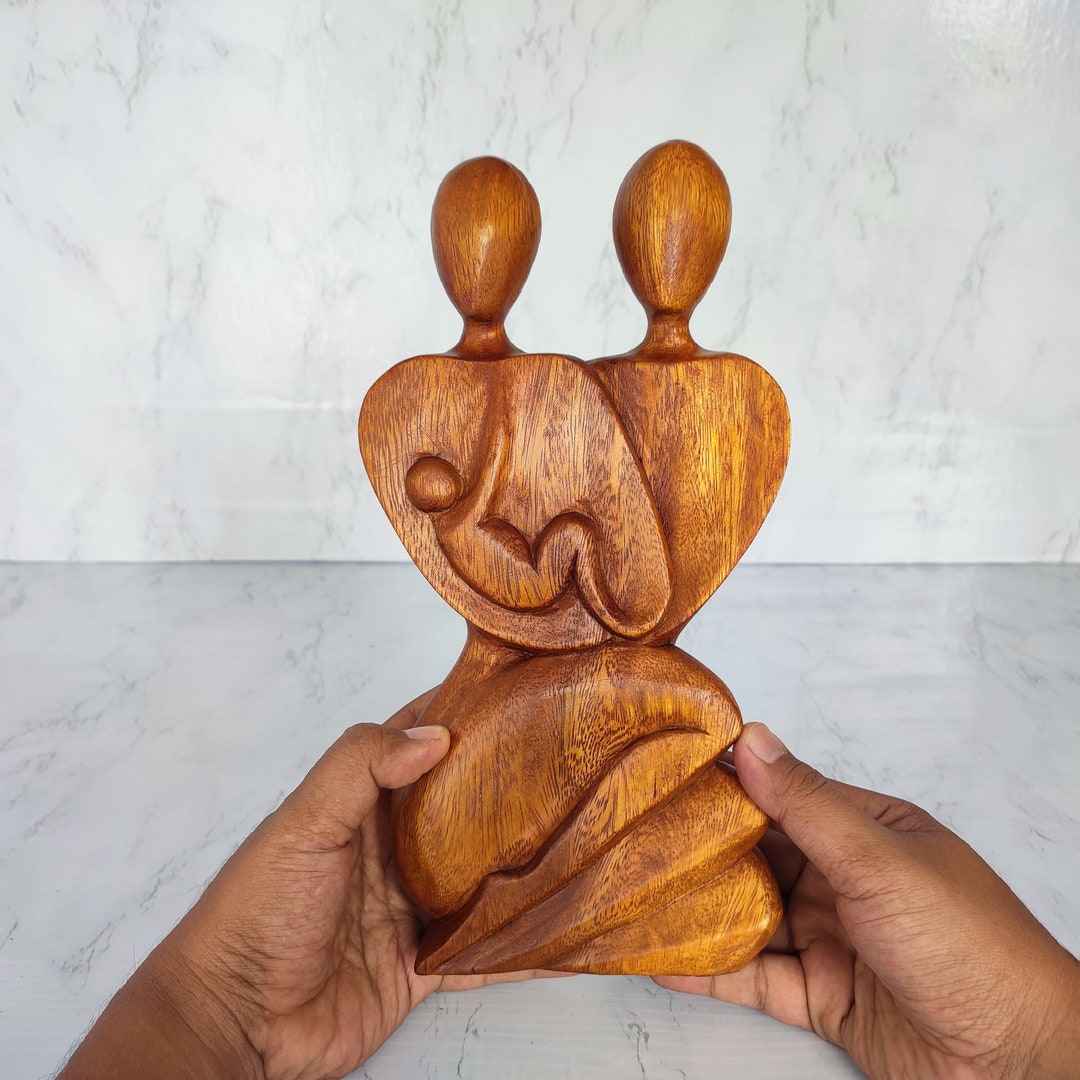 Family Statue With Her Little Baby, Family Happiness, Father Mother and ...