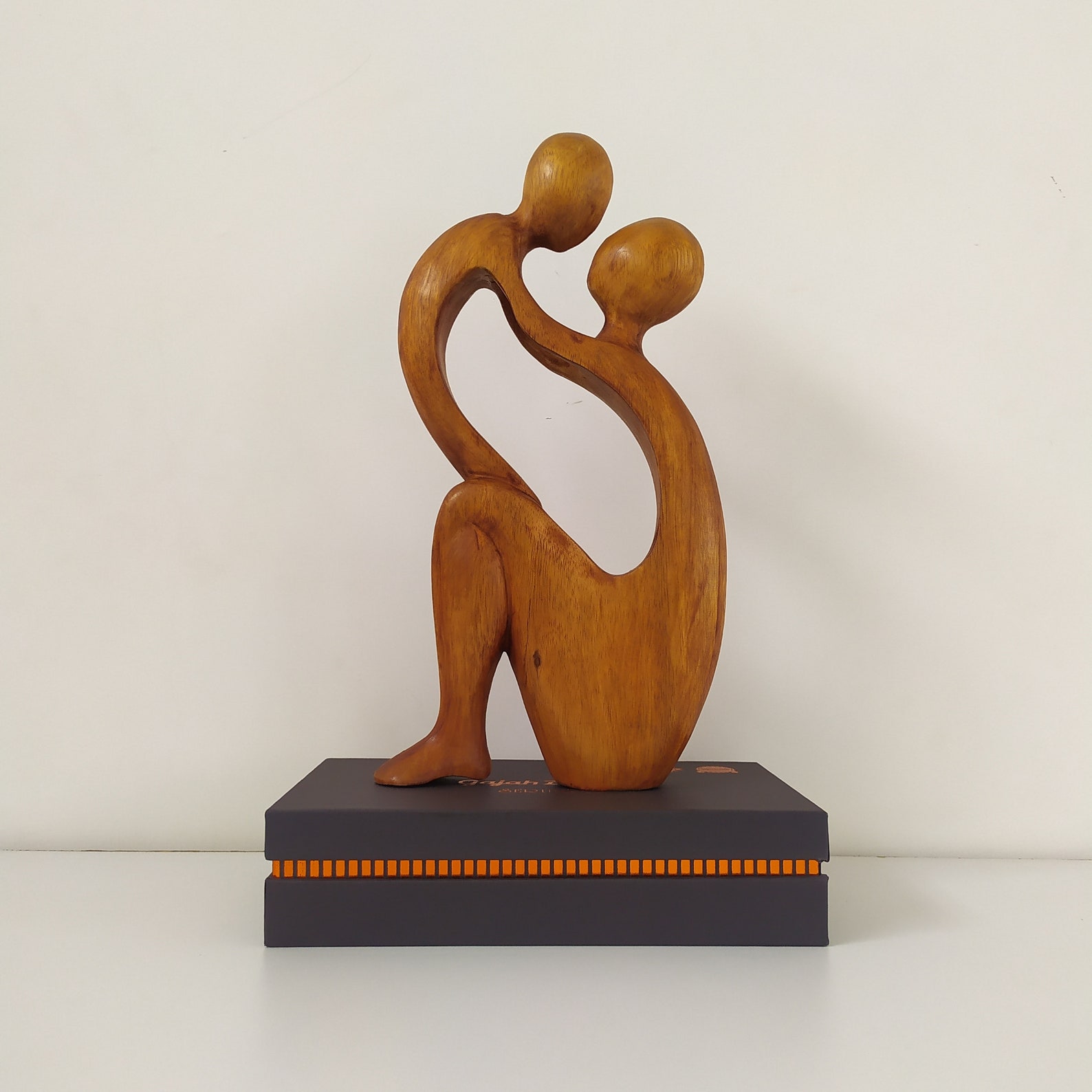 Mother and Child Abstract Hand Carved Wooden Sculpture 30 Cm - Etsy