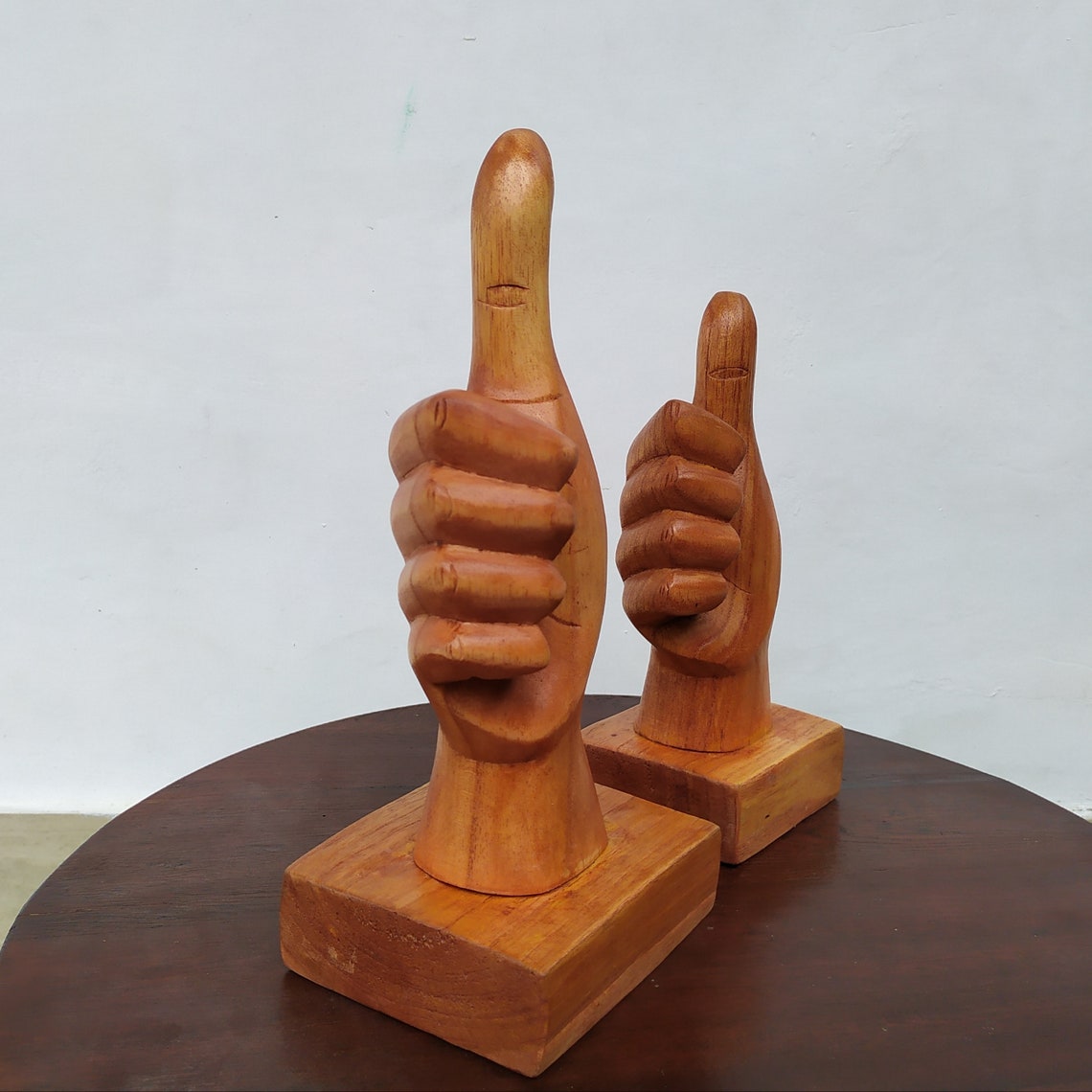 Thumbs up Hand Wooden Statue. Hand Carved. Gifts for Him. | Etsy
