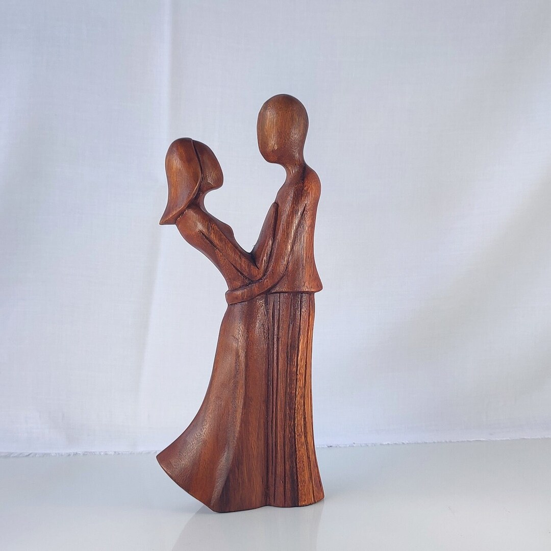 Dancing Couple Wooden Statue, Love Statue, Romantic Statue, Wedding ...