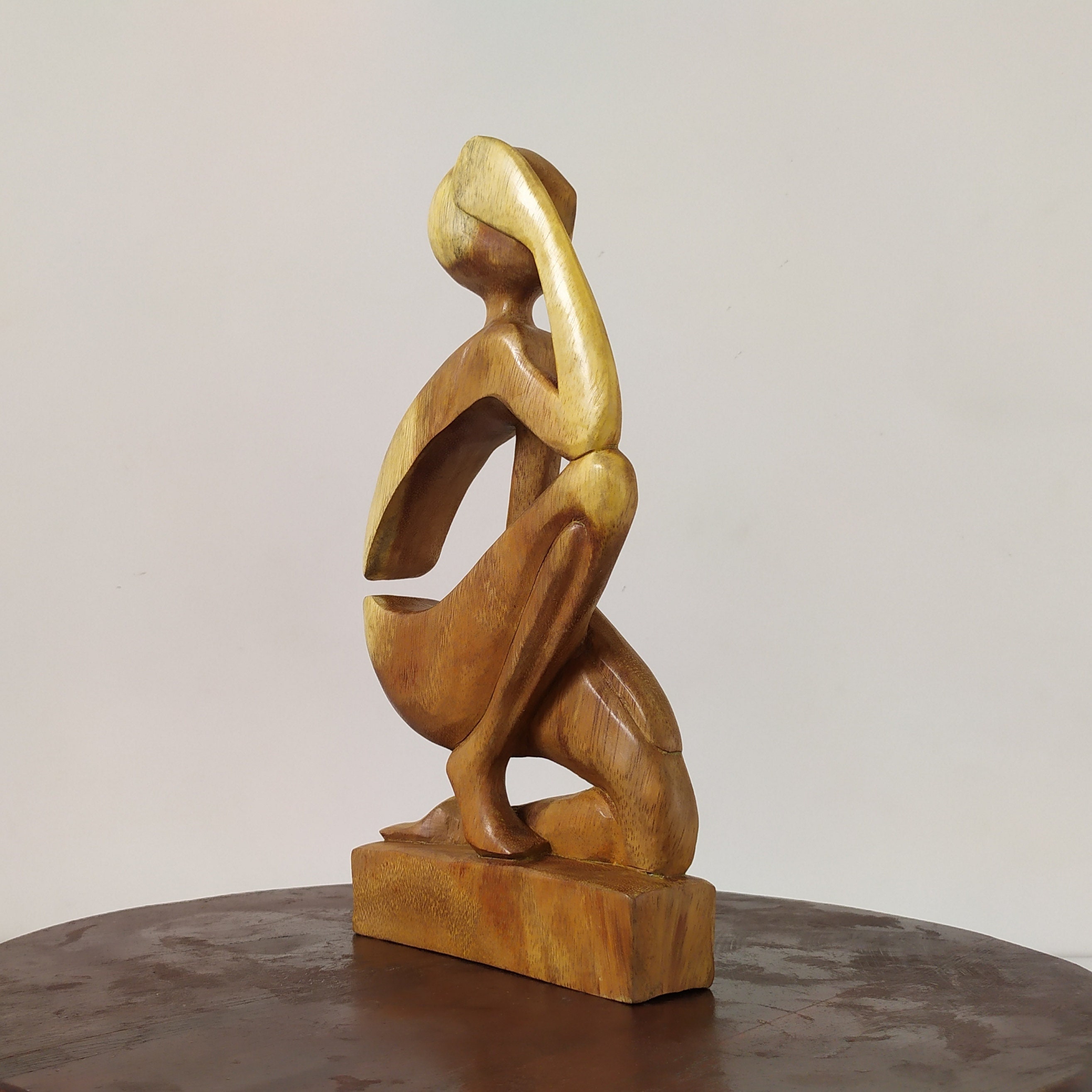 Sculpture of a Person Thinking Abstract Thinker Sculpture - Etsy