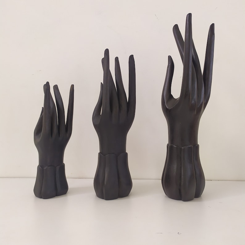 Hand Jewelry Display Wooden Hand Displays for Rings - Etsy