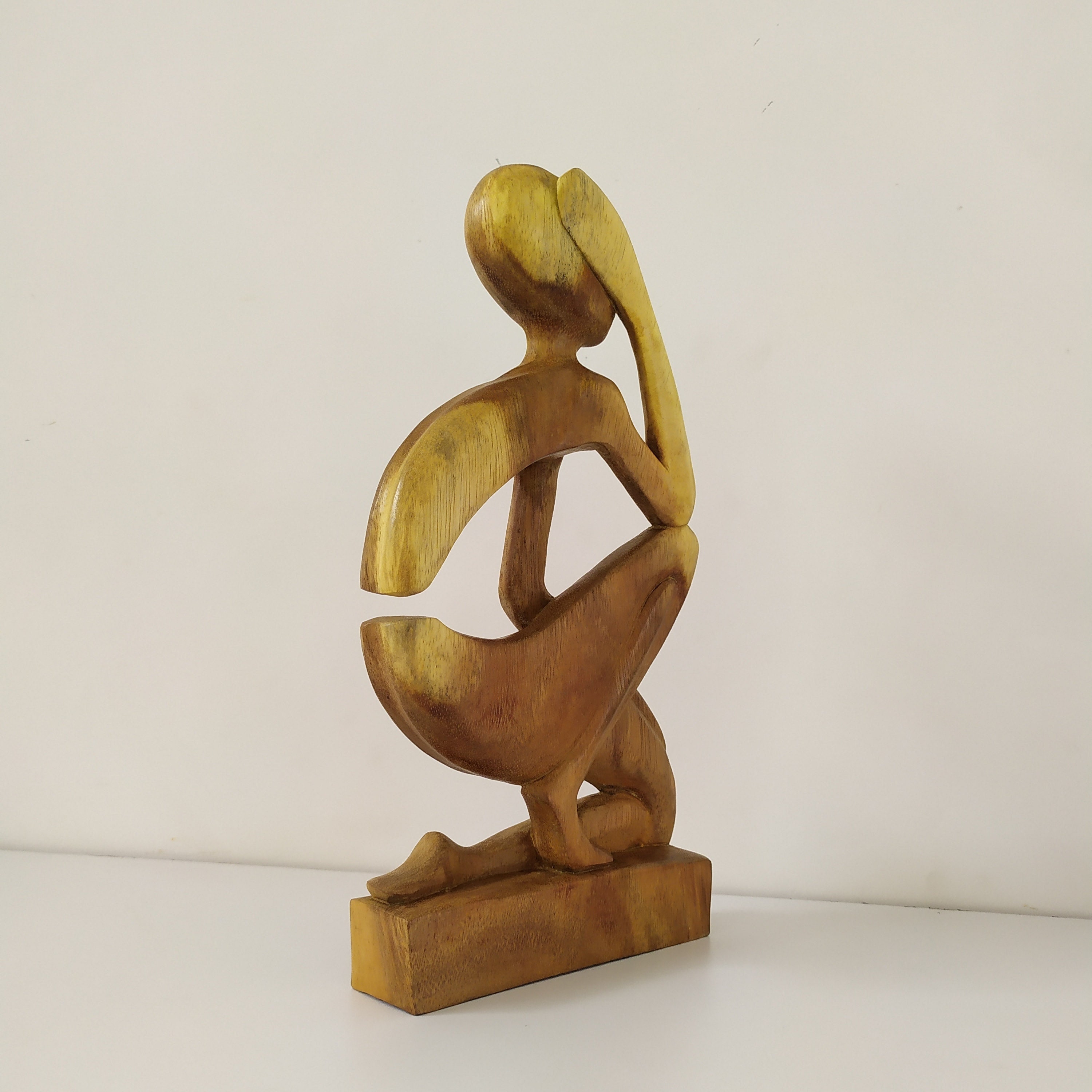 Sculpture of a Person Thinking Abstract Thinker Sculpture - Etsy