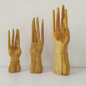 Sets of 2 Hand Carved Wooden Displays for Storing and Displaying ...