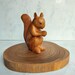 Hand Carved Squirrel Sculpture From Natural Wood - Etsy