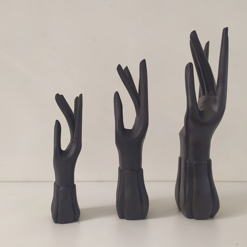 Hand Jewelry Display Wooden Hand Displays for Rings - Etsy