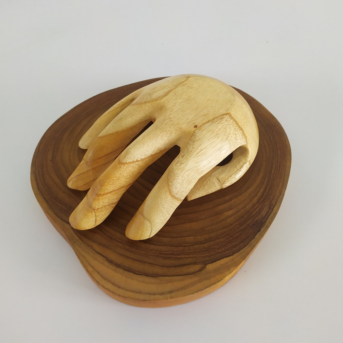 Wood Hand Carving. Wooden Hand Sculpture Praise and Gratitude. - Etsy